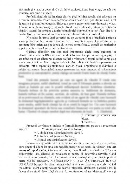 Referat: Arta vânzării (#112265)