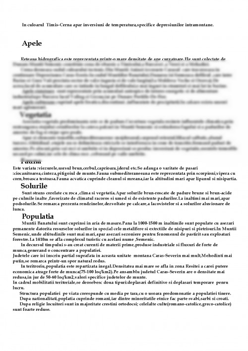 Referat: Munții Banatului (#113148)