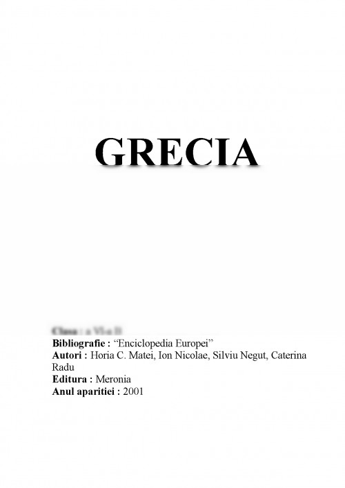 Referat: Turismul în Grecia (#113692)