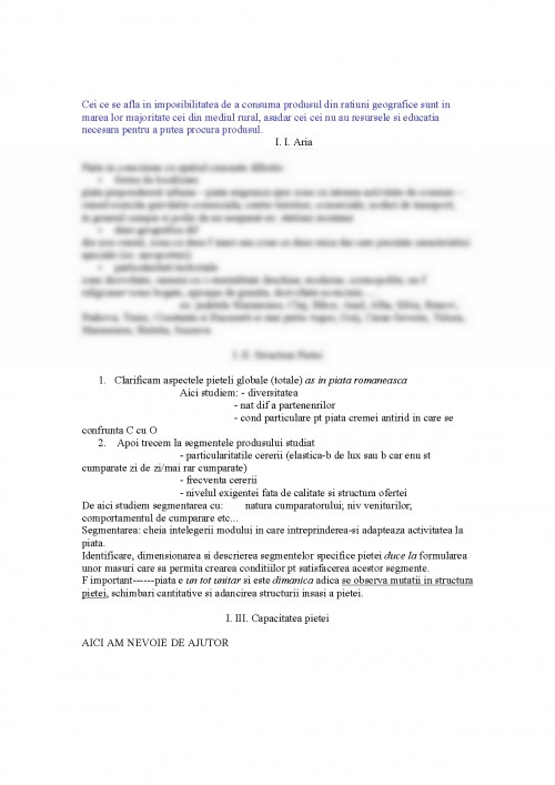 Referat: Studiu de piață - cremă (#115851)