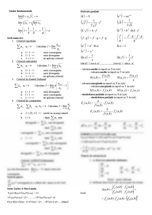 Curs: Matematică (#117098)