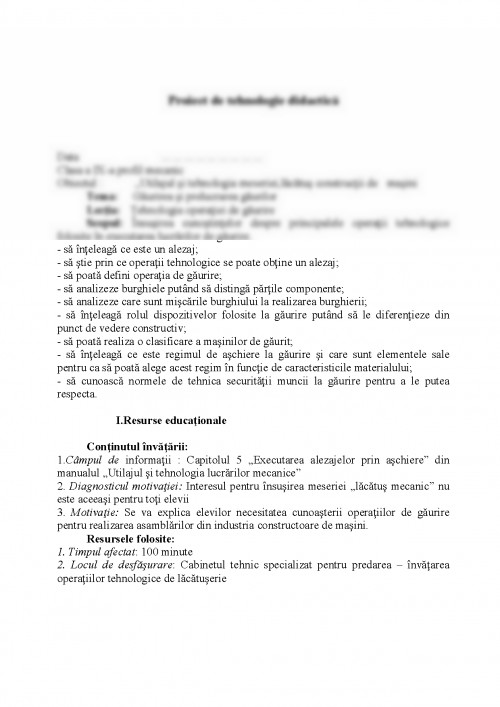 Proiect: Proiect Didactic (#118979)