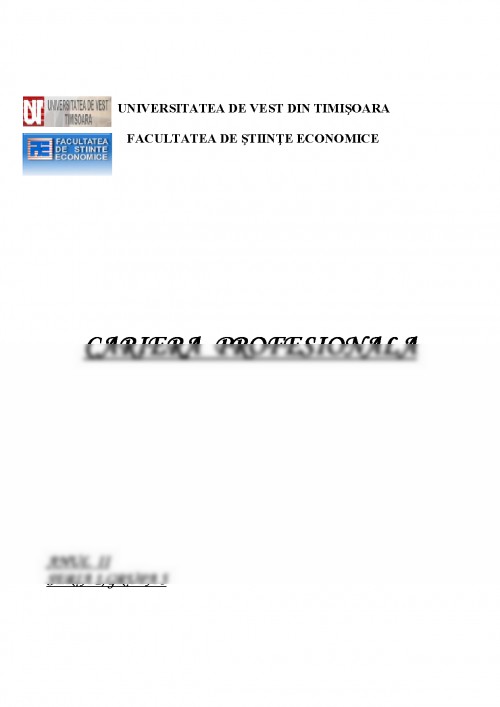 Proiect: Cariera profesională (#120713)
