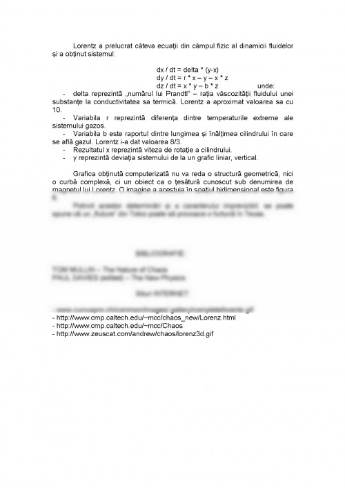 Referat: Teoria Haosului (#121223)