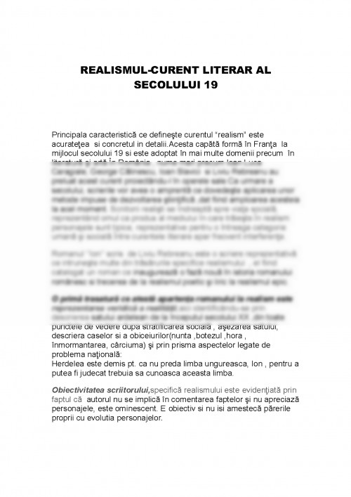 Referat: Realismul (#121961)