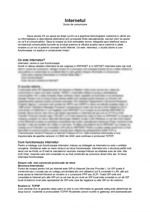 Referat: Internetul (#122372)
