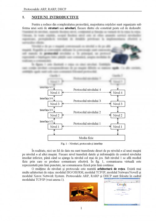 Referat: Protocoalele ARP RARP DHCP (#124457) Referat: Protocoalele ARP RARP DHCP (#124457)