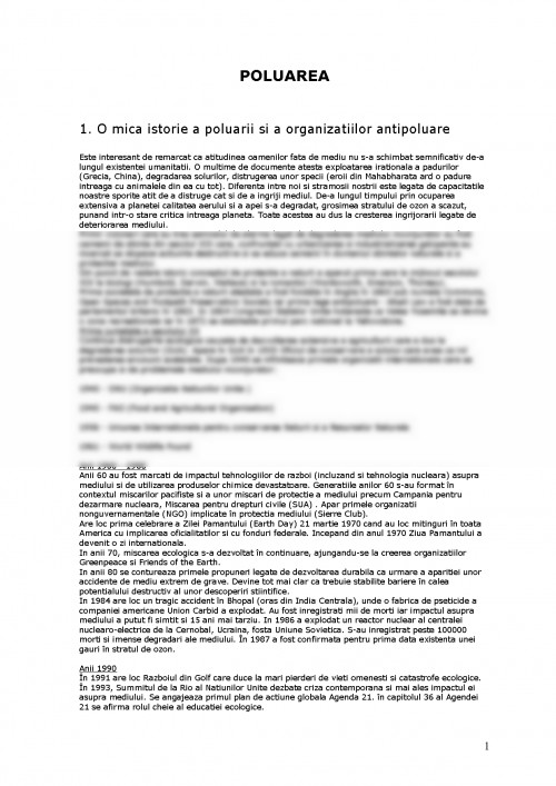 Referat: Poluarea (#126262)