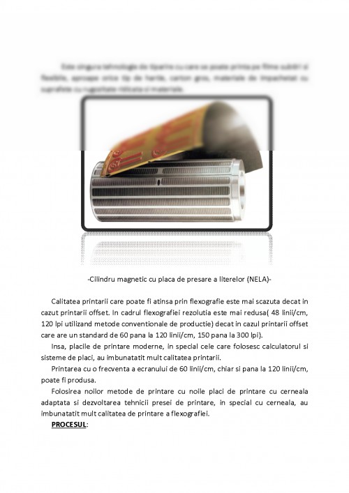Referat: Flexografia - tiparul înalt (#127515)