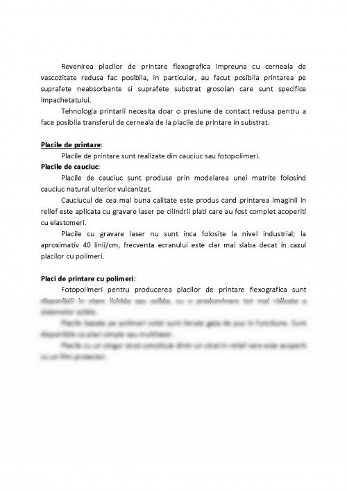 Referat: Flexografia - tiparul înalt (#127515)