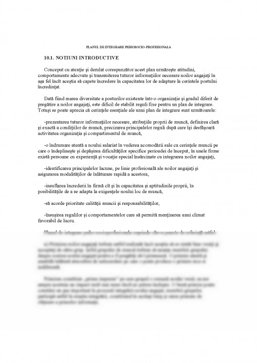 Curs: Planul se Integrare Psihosocio-Profesionala (#129221)