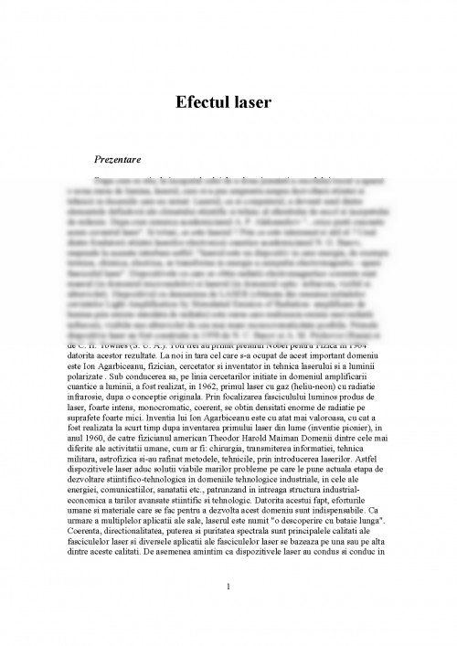 Referat: Efectul Laser (#129771)