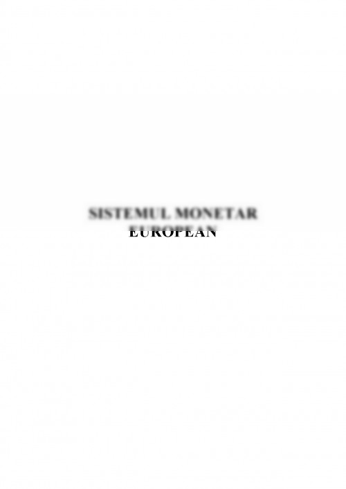 Proiect: Sistemul Monetar Internațional (#131773)