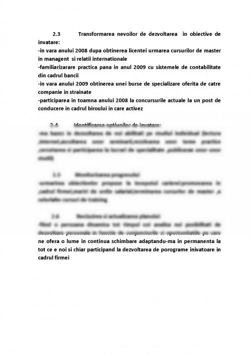 Referat: Plan de dezvoltare personală (#132111)