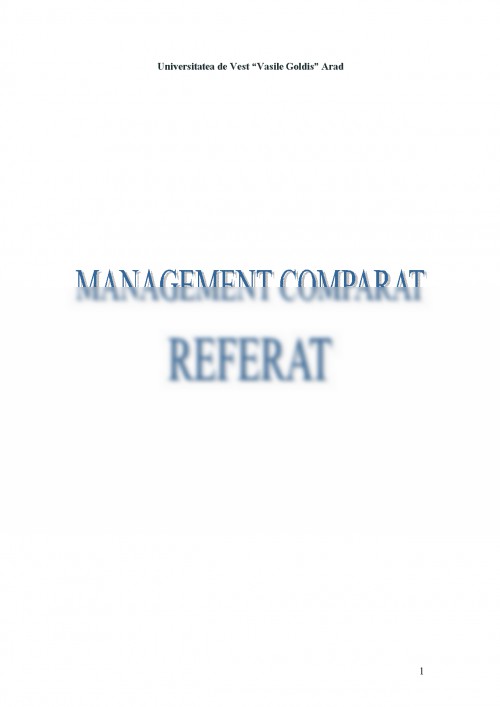 Referat: Management Comparat România vs Spania (#134143)