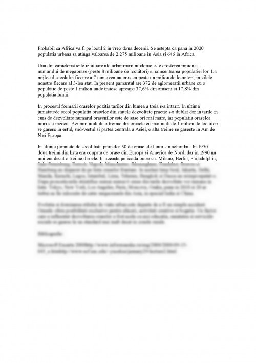 Referat: Urbanizare (#136432)