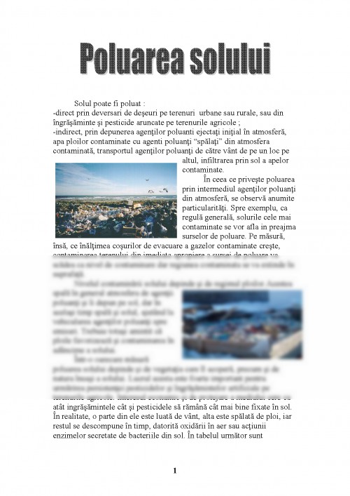 Referat: Poluarea Solului (#140026)