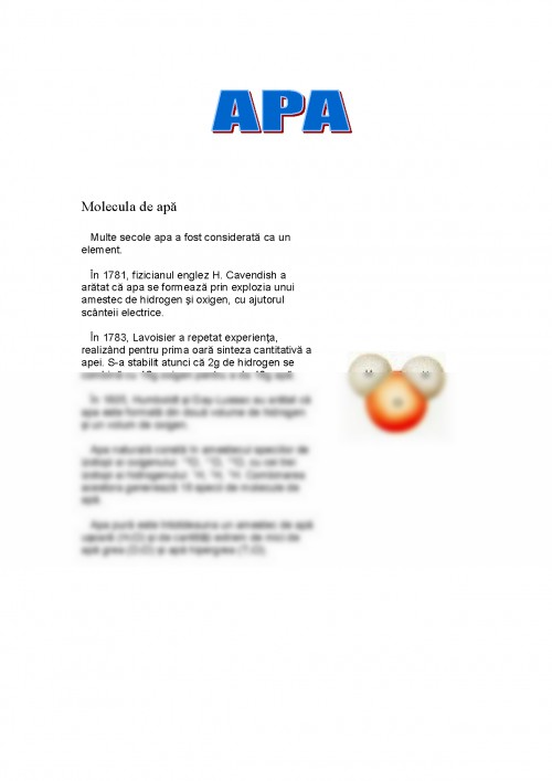 Referat: Apă (#143119)
