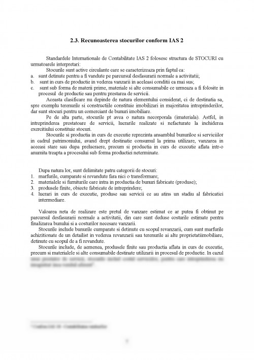 Proiect: Contabilitatea Stocurilor (#143651)