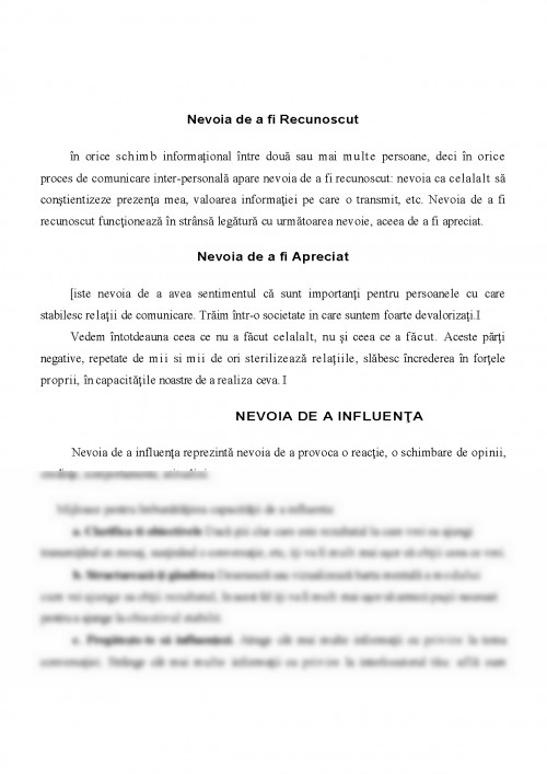 Referat: Caracteristicile unui Proces de Comunicare (#145186)