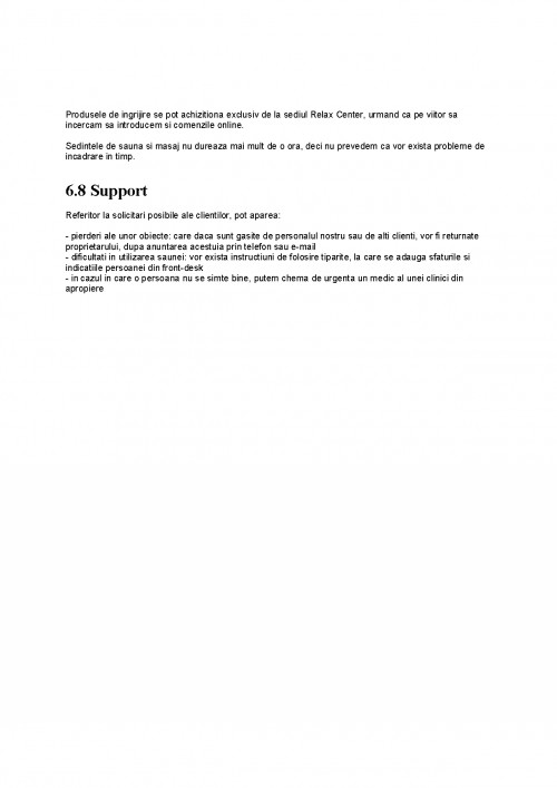 Proiect: Plan de Afaceri Centru Spa (#145858)