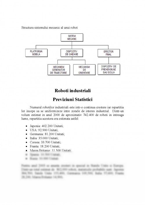 Referat: Roboții industriali - prezent și viitor (#146929)