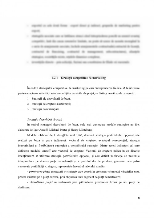 Referat: Strategii de Piață și Mixul de Marketing (#147514)