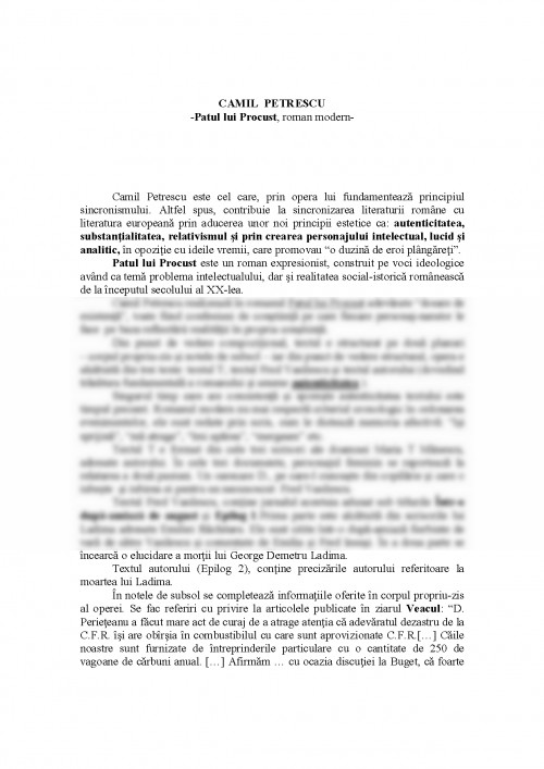Referat: Pătul lui Procust (#148847)