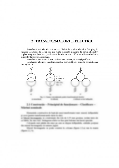 Curs: Transformatorul Electric (#149211)