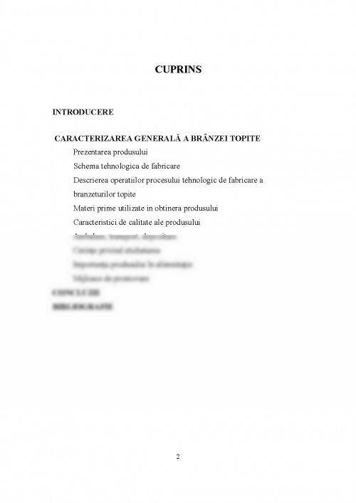 Proiect: Brânză Topită (#149486)