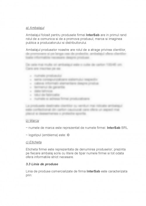 Proiect: Proiect la Marketing (#150072)