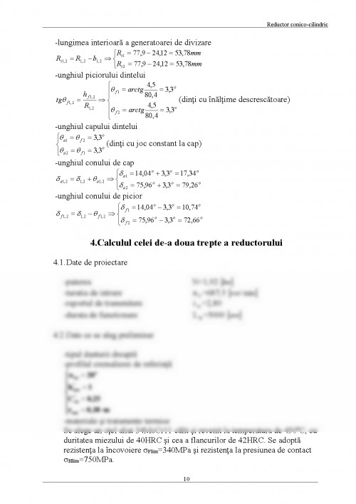 Proiect: Reductor conic cilindric în două trepte (#150073)