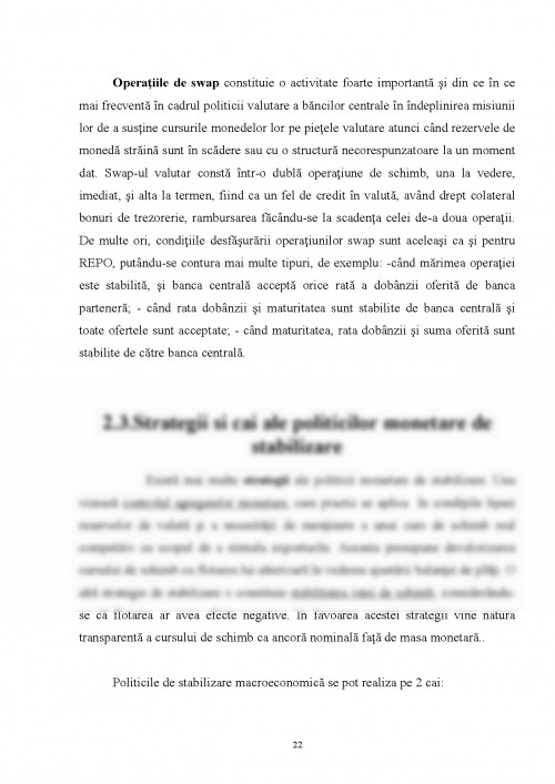 Proiect: Politicile Monetare de Stabilizare (#150132)