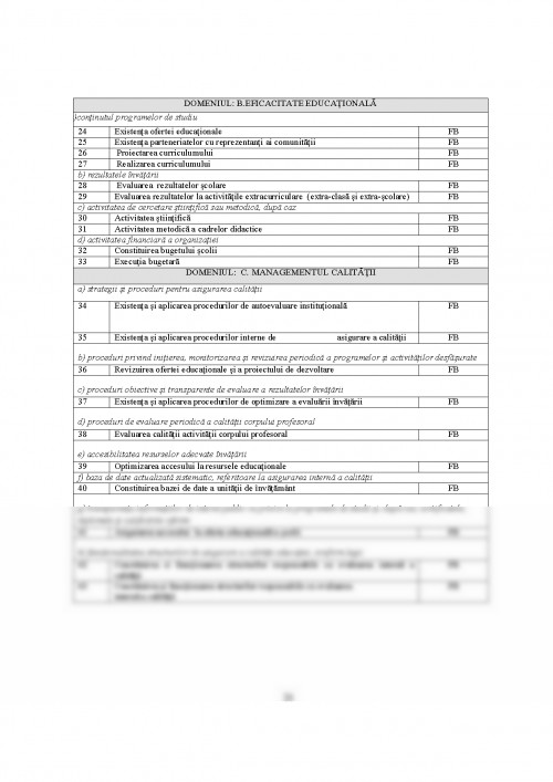 Proiect: Evaluarea internă în asigurarea calității - raportul de ...