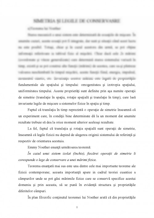 Curs: Simetria și Legile de Conservare (#150404)