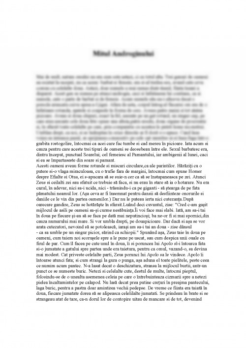Referat: Mitul Androginului (#150656)