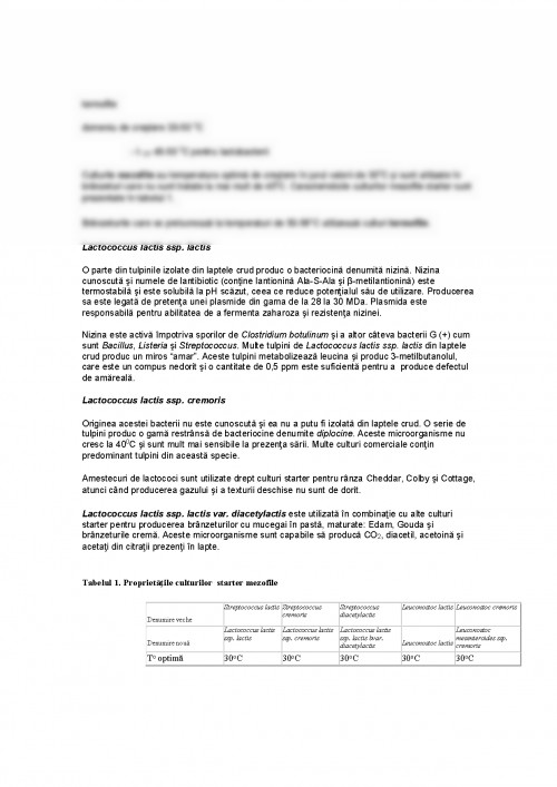 Referat: Bacteriile Lactice (#151325)