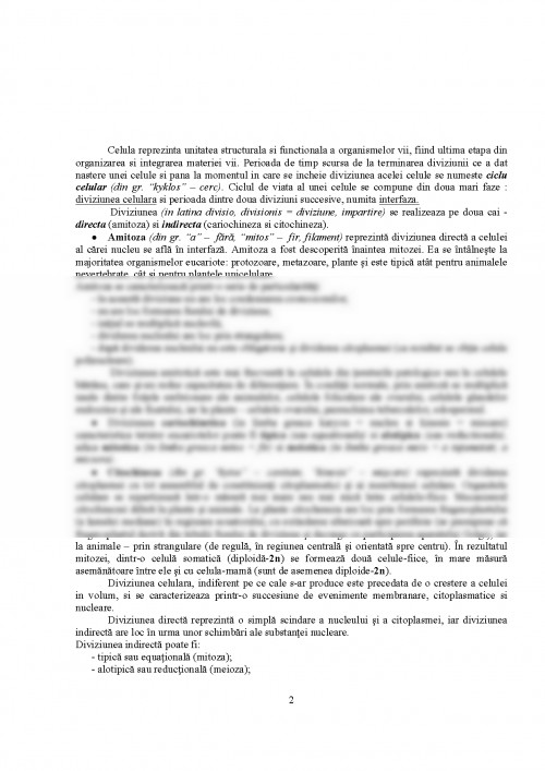 Referat: Mitoză și meioză (#151685)