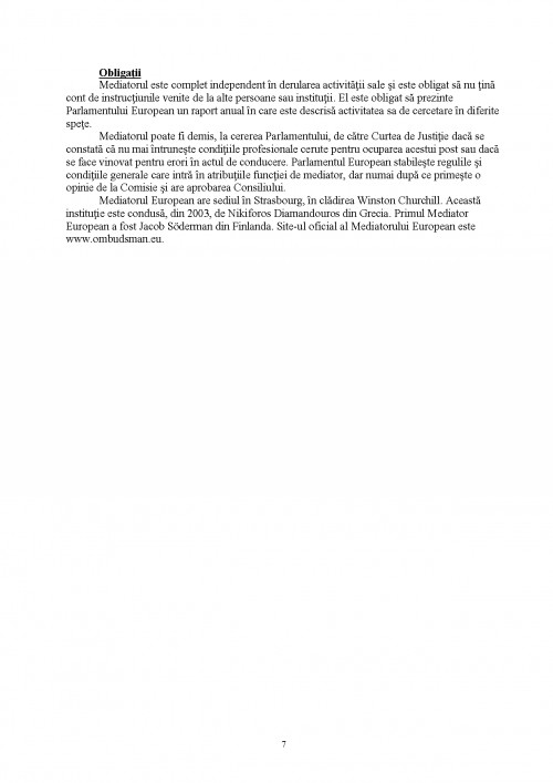 Referat: Structură instituțională a Uniunii Europene - mediatorul ...