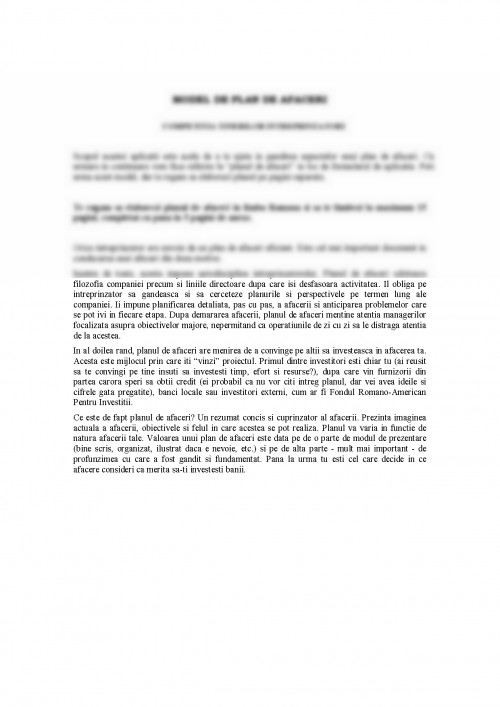 Referat: Model Plan Afaceri (#154549)