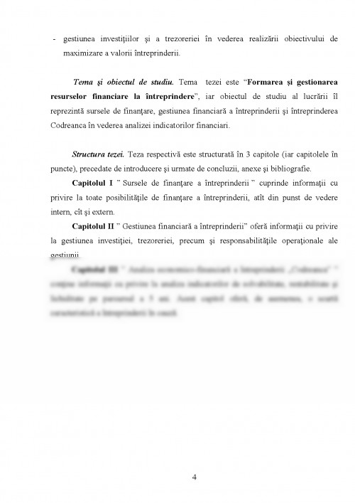 Proiect: Formarea și gestionarea resurselor financiare la întreprindere ...