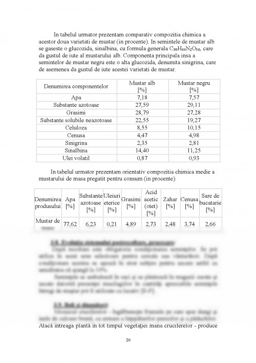 Proiect: Metode de conservare a unor condimente indigene - Muștarul alb ...