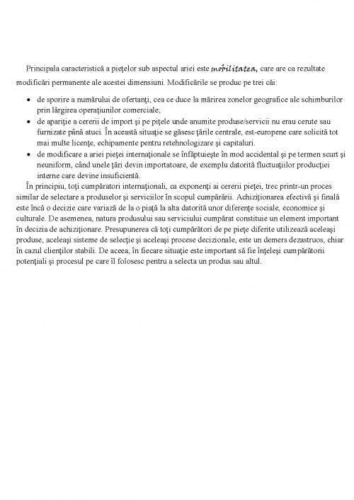 Referat: Piața internațională (#158349)