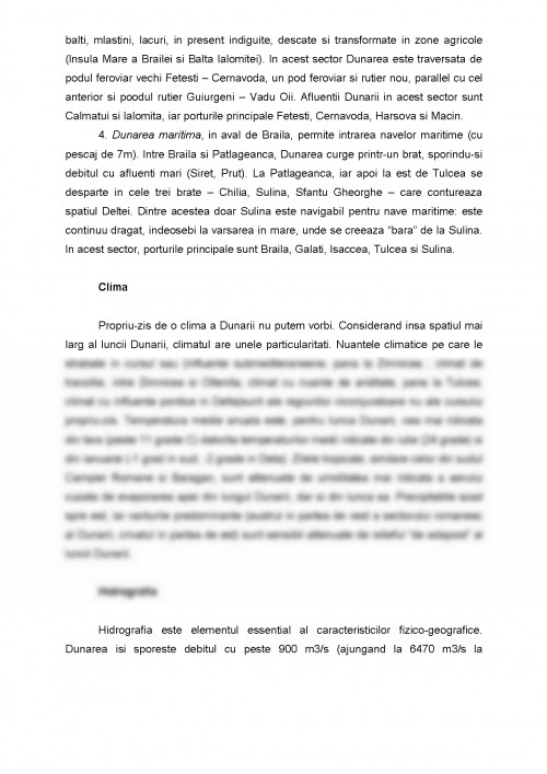 Referat: Dunărea (#159177)