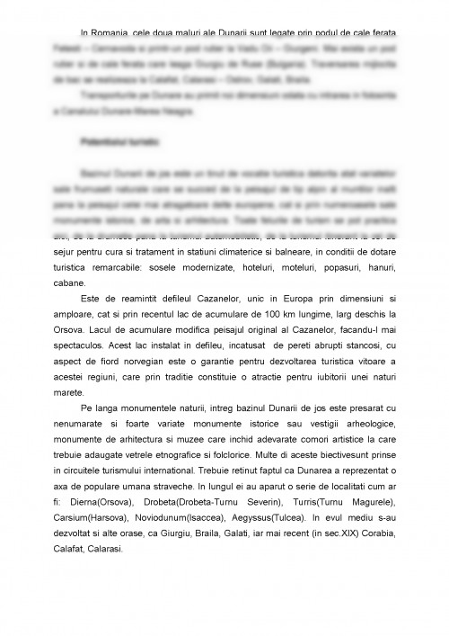 Referat: Dunărea (#159177)