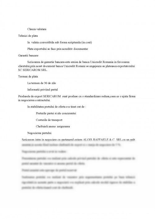 Proiect: Managementul tranzacțiilor comerciale internaționale (#159381)