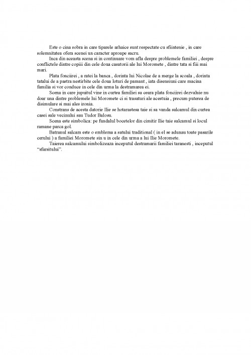 Referat: Moromeții - român realist (#159921)
