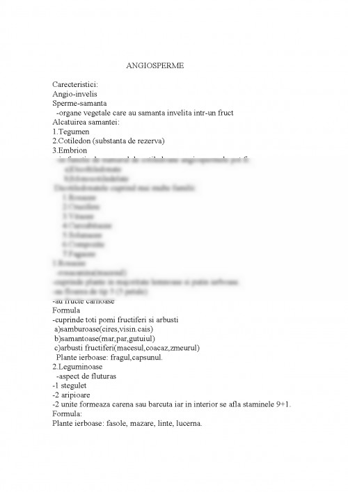 Referat: Angiosperme (#159969)