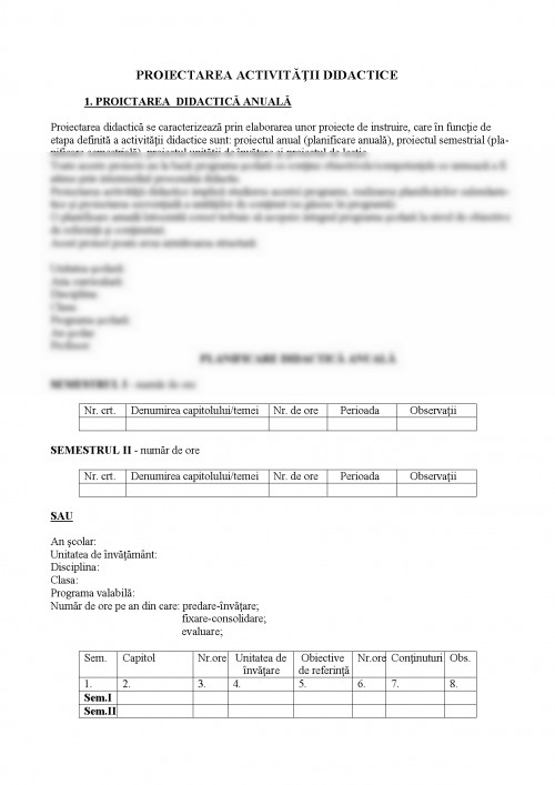 Proiect: Proiectarea ctivitatii didactice (#161806)