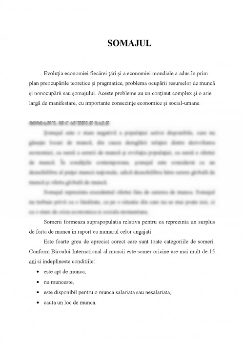 Proiect: Șomajul (#163142)